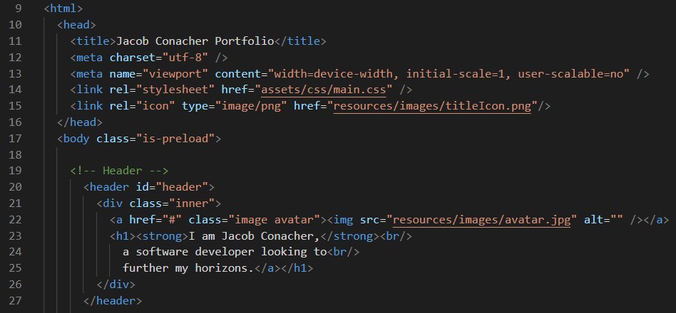 Jacob Conacher Portfolio